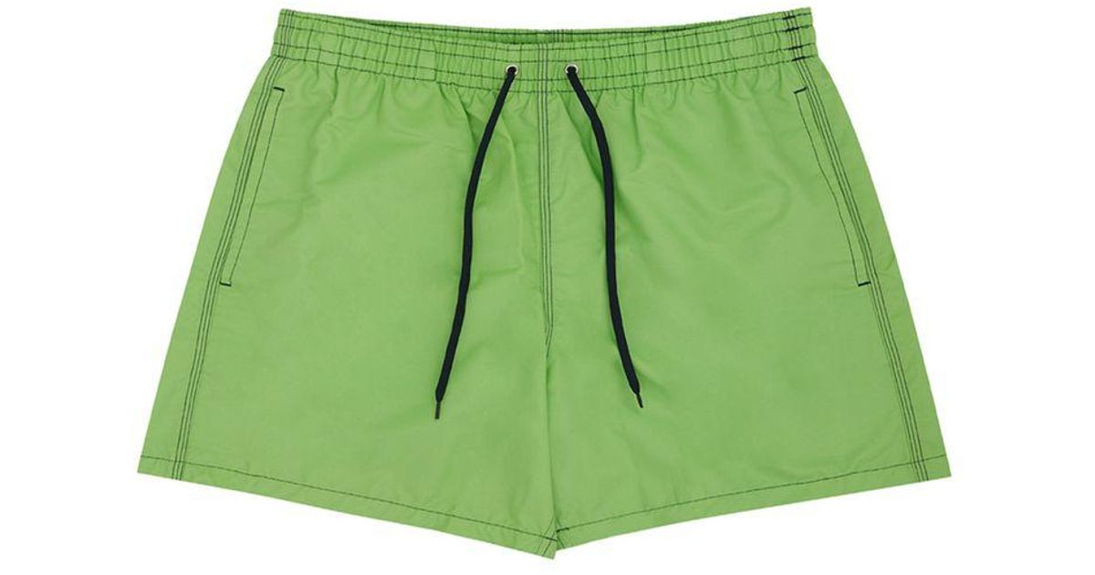 Malo Swim Trunks Solid Lime in Green for Men | Lyst UK
