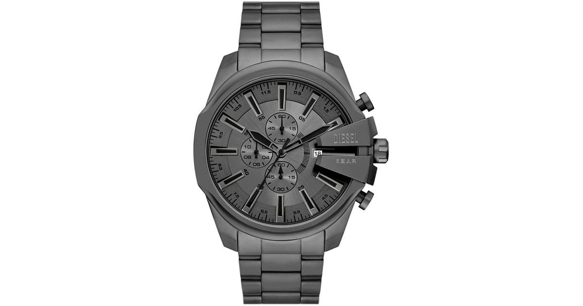 DIESEL Mega Chief Slim Watch Dz4676 Stainless Steel in Grey for Men ...