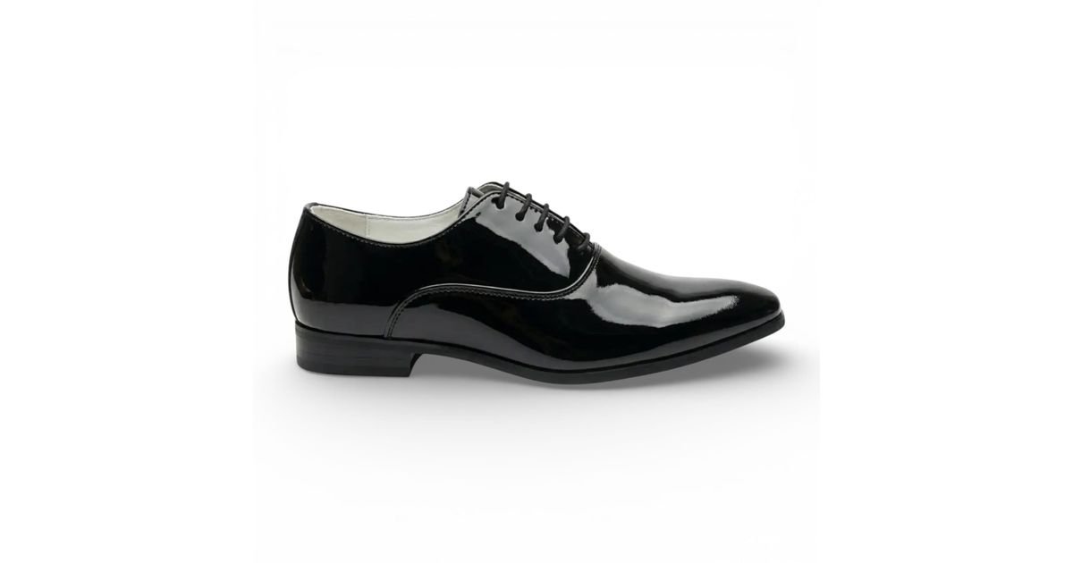 Infinity Leather Formal Patent Pu Oxford Dress Brogue Shoes Faux ...