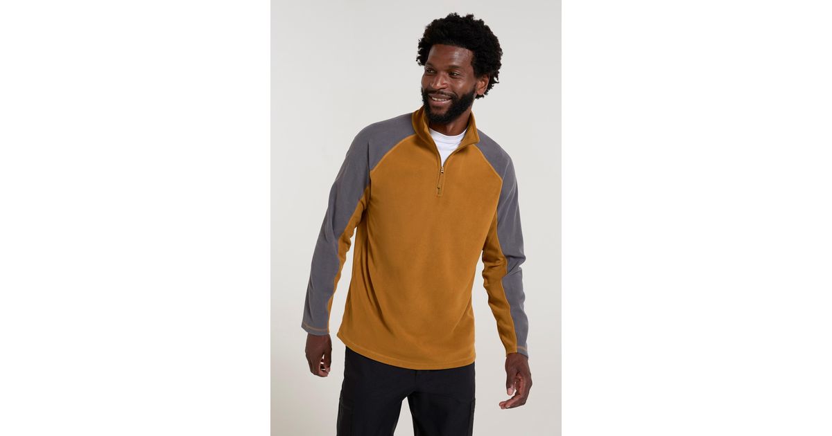 Mountain Warehouse 'Ashbourne' Fleece Jacket Half Zip Mid Layer Sweater ...