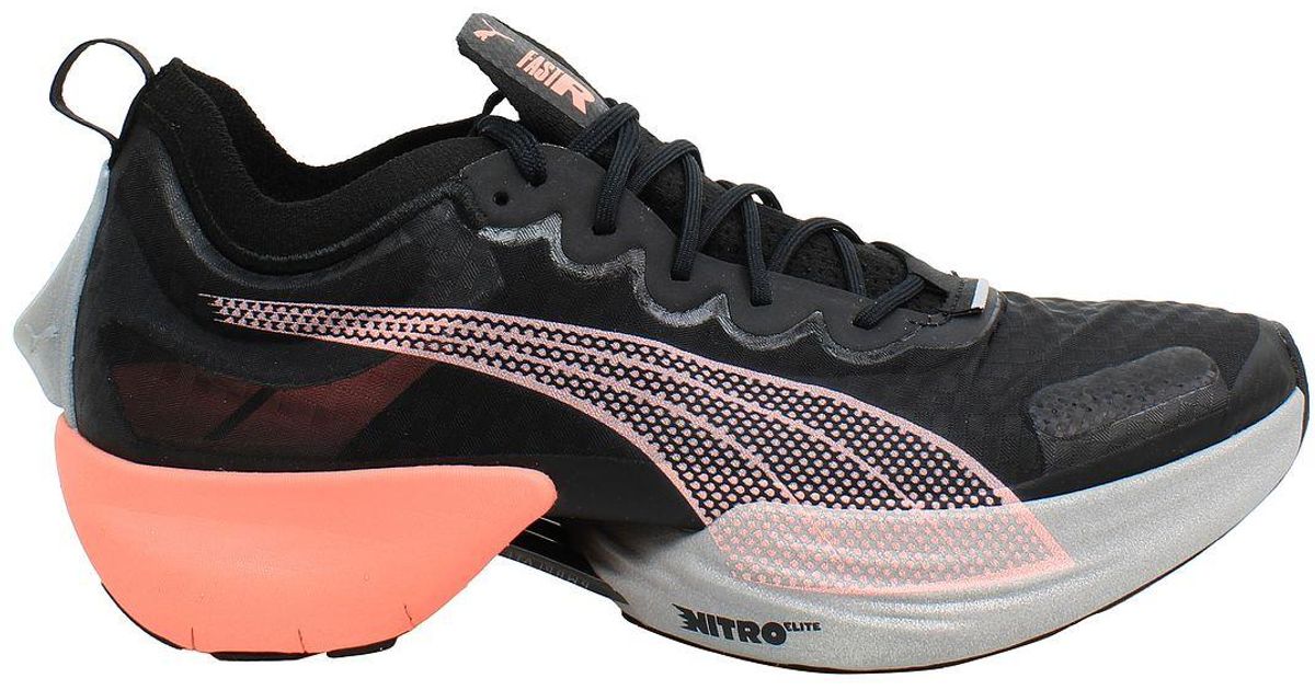 PUMA Fast-R Nitro Elite Carbon Trainers in Black | Lyst UK
