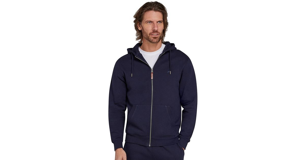 Raging Bull Classic Zip Through Hoodie in Blue for Men | Lyst UK