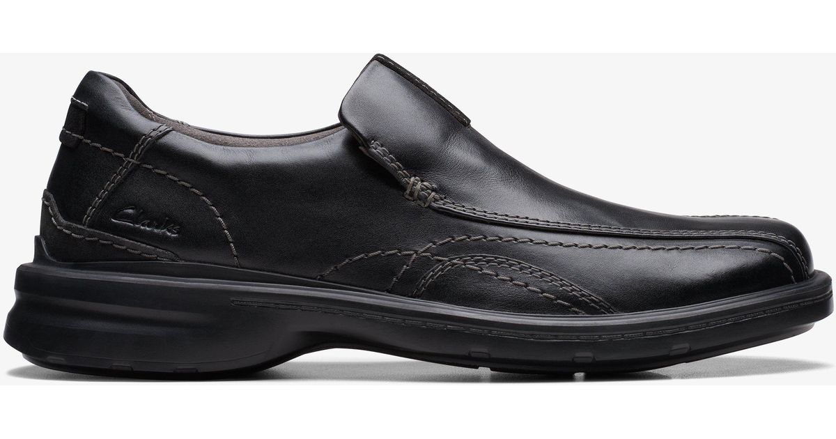 Clarks Gessler Step Leather Shoes in Black for Men | Lyst UK