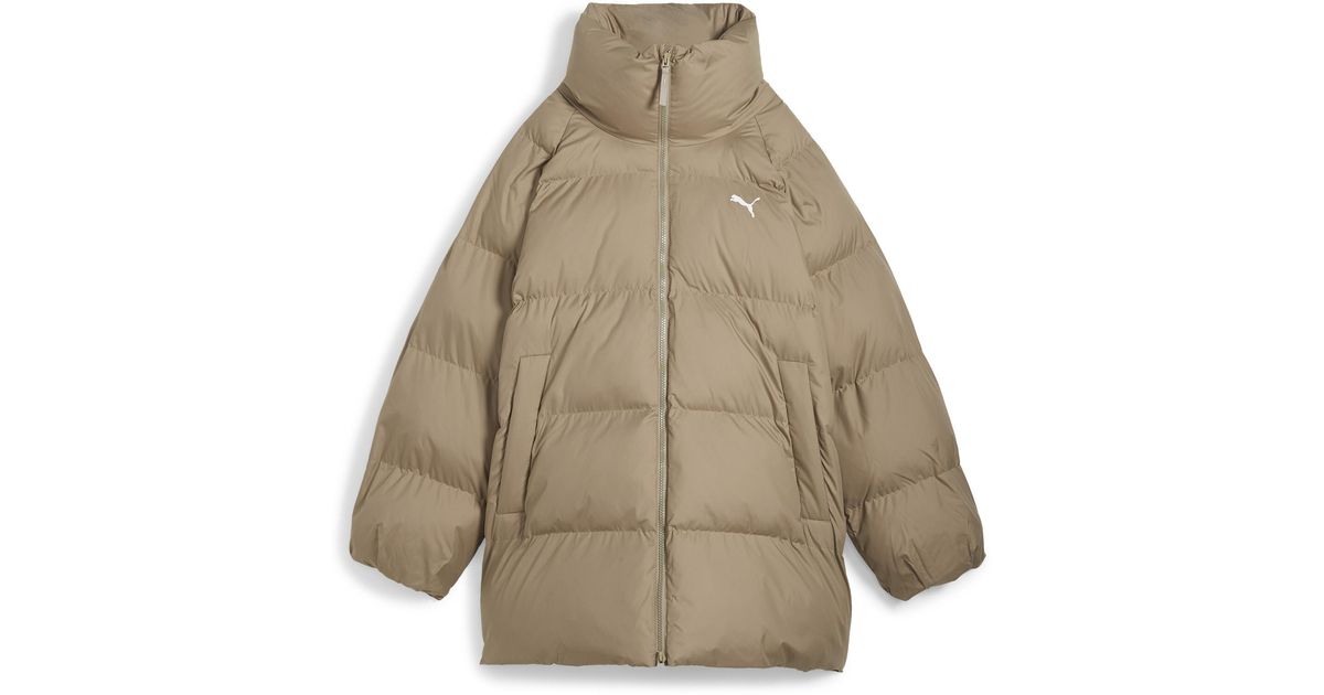 PUMA Oversized Puffer Jacket in Natural | Lyst UK