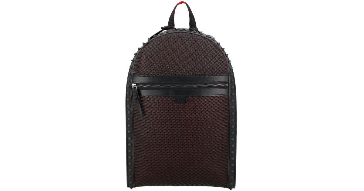 Christian Louboutin Studded Leather Backpack in Black for Men | Lyst UK