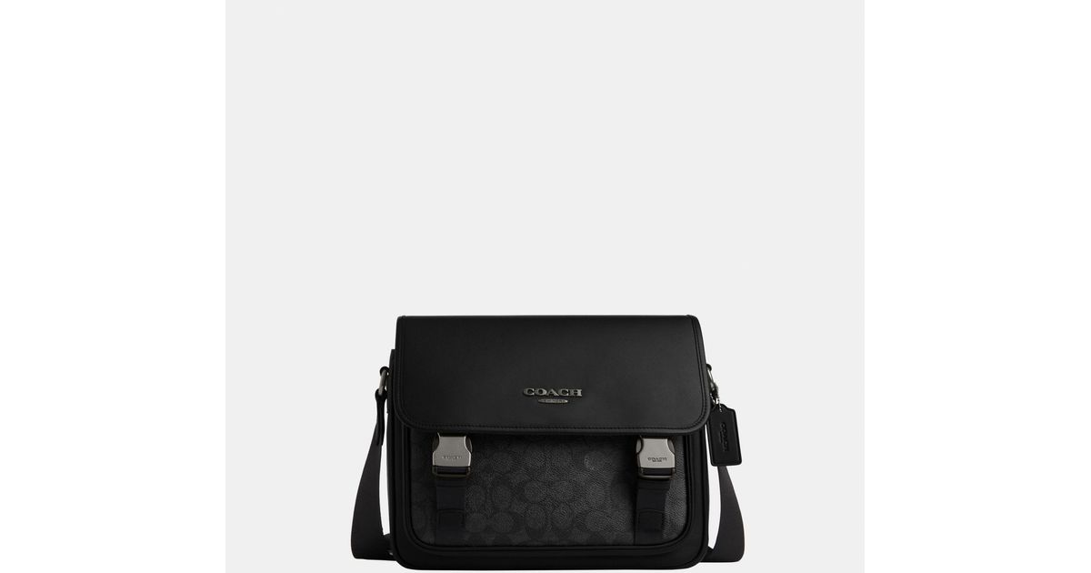 COACH Racer Messenger in White for Men | Lyst UK