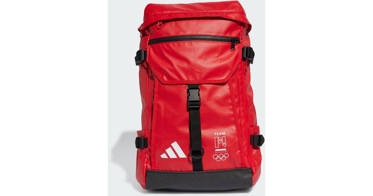 adidas Originals Poland Backpack in Red | Lyst UK