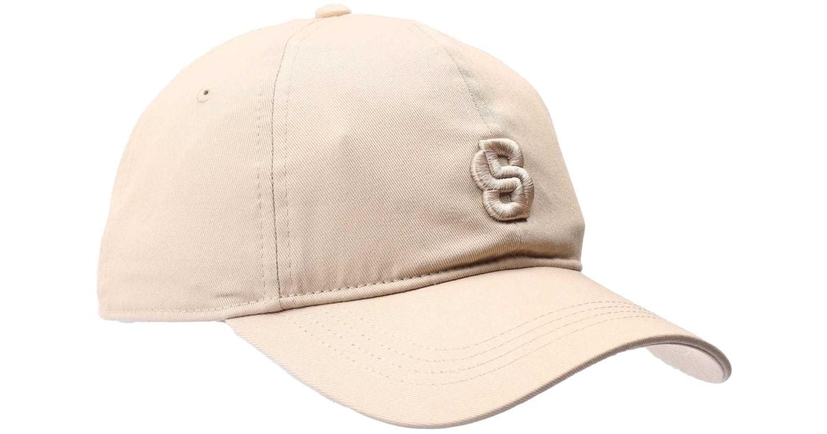 BOSS Ladies Double B Monogram Baseball Cap in Natural | Lyst UK