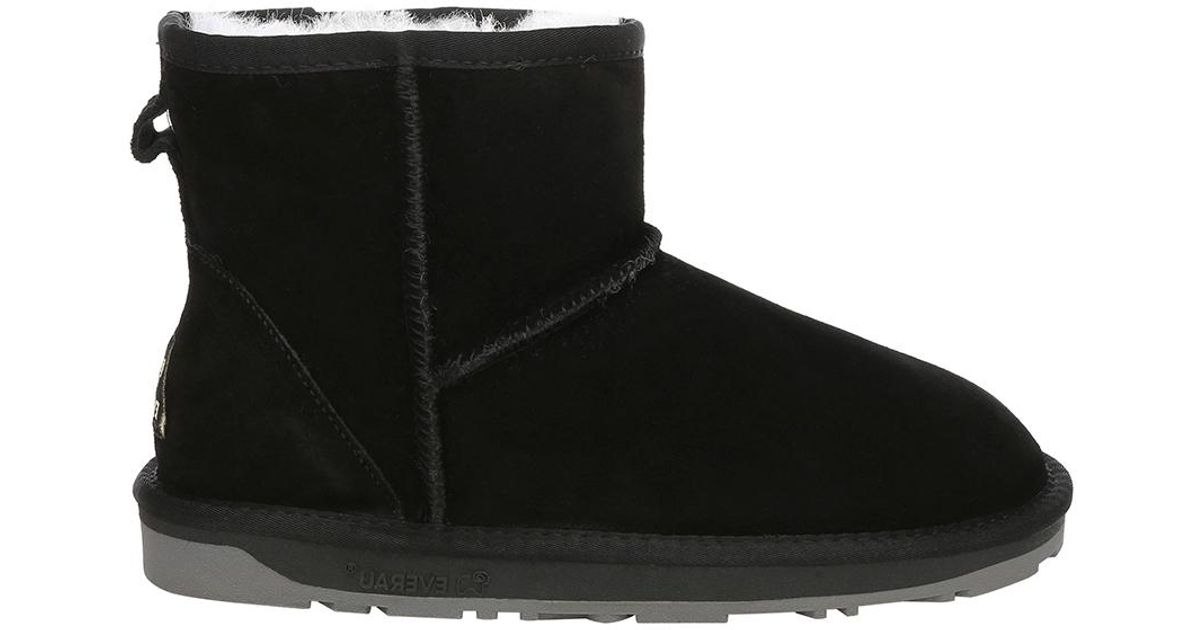 EVER AU Emu Mini Classic Boots in Black | Lyst UK