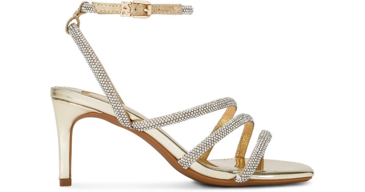 KG by Kurt Geiger Savanna Low2 Sandals in Metallic | Lyst UK