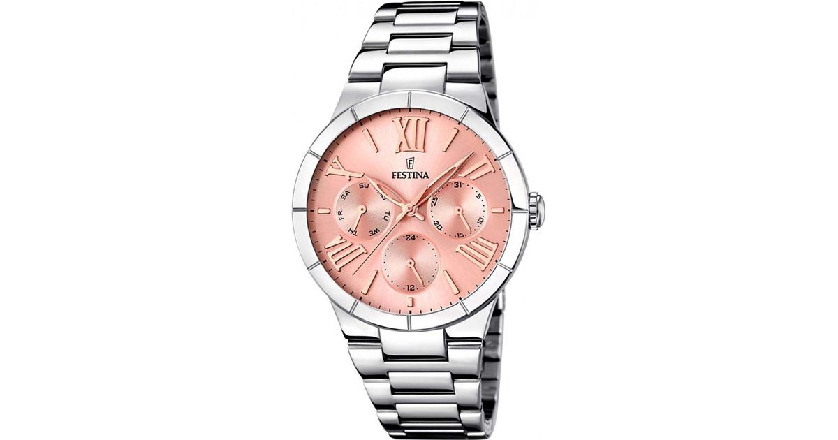 Festina F16716-3 Ladies Boyfriend Watch in Grey | Lyst UK
