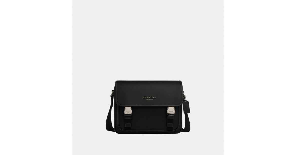 COACH Racer Messenger in Black for Men | Lyst UK