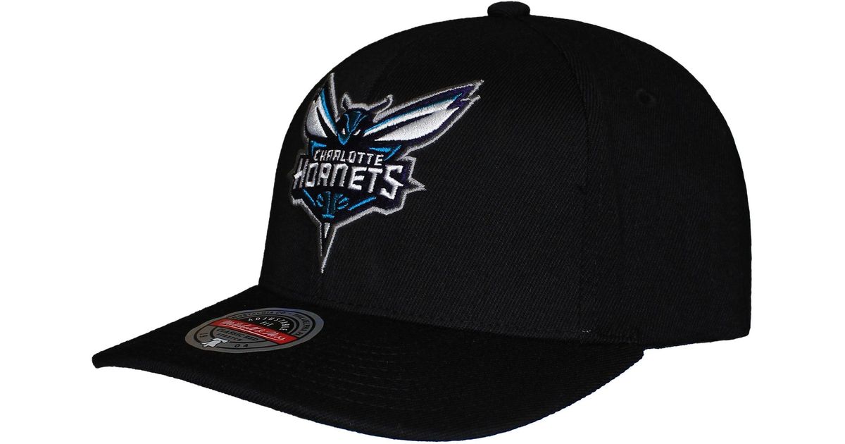 Mitchell & Ness Nba Charlotte Hornets Logo Cap in Black for Men | Lyst UK