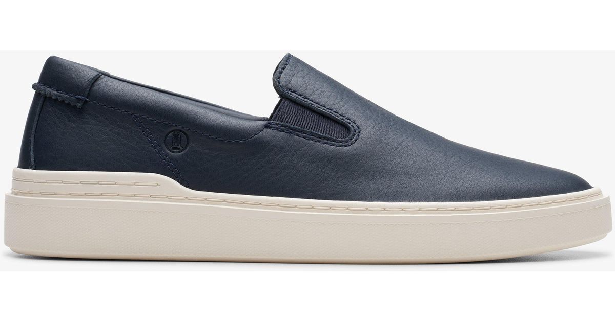 Clarks Craft Swift Go Leather Shoes in Blue for Men | Lyst UK