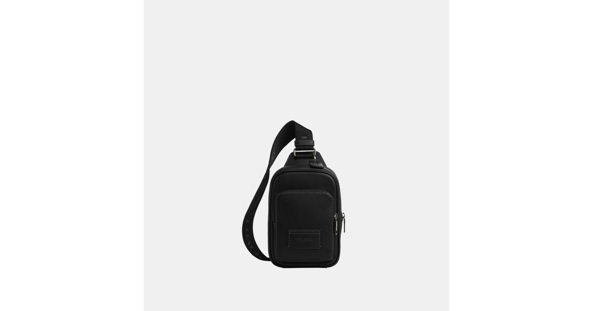 COACH Racer Sling Pack in Black for Men | Lyst UK
