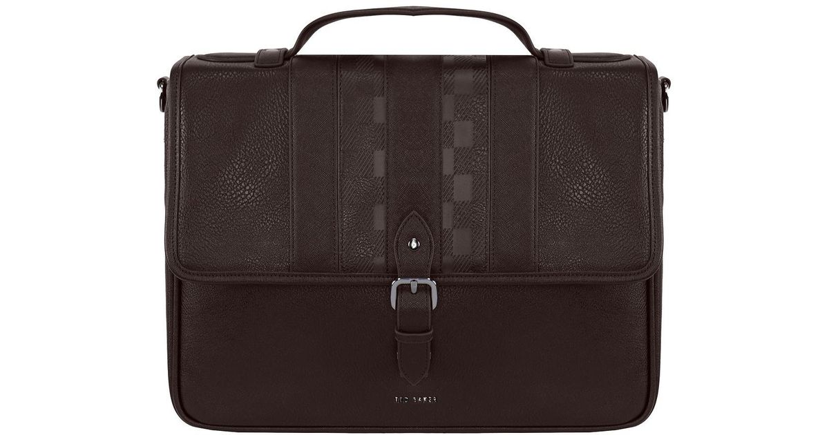 Ted Baker Wavyees Satchel Bag in Black for Men | Lyst UK
