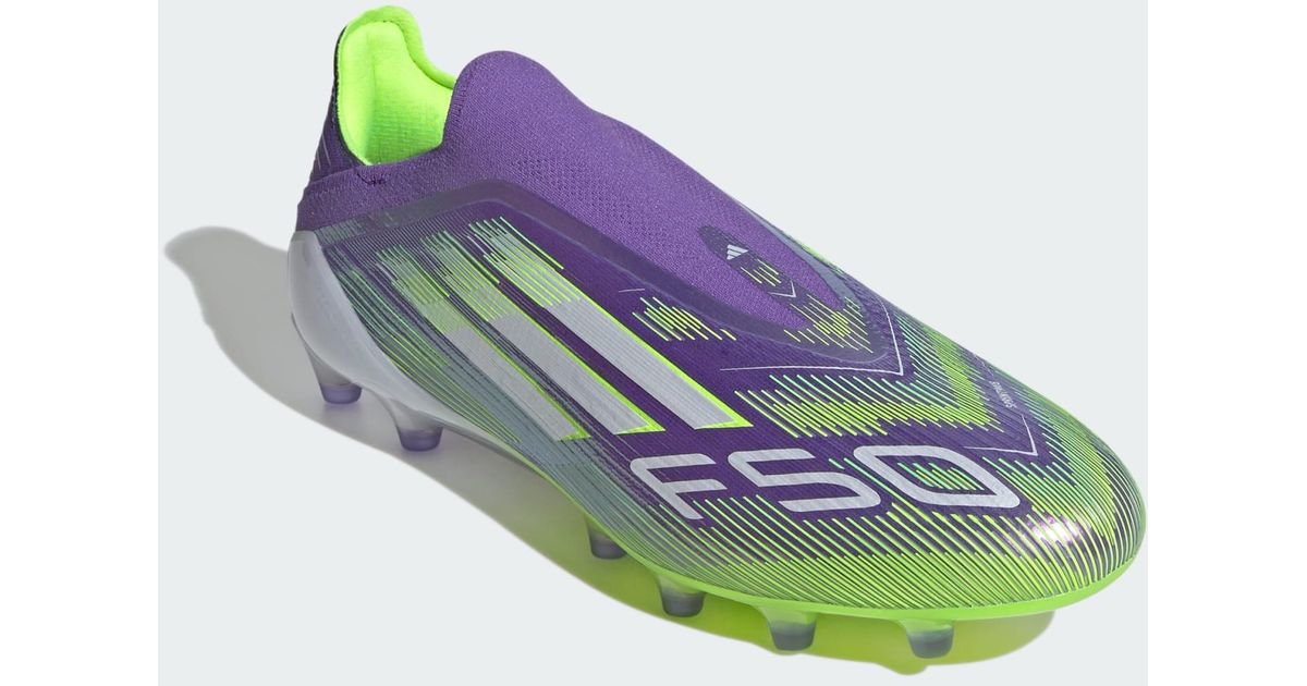 adidas Originals F50 Elite Laceless Artificial Grass Boots in Green ...