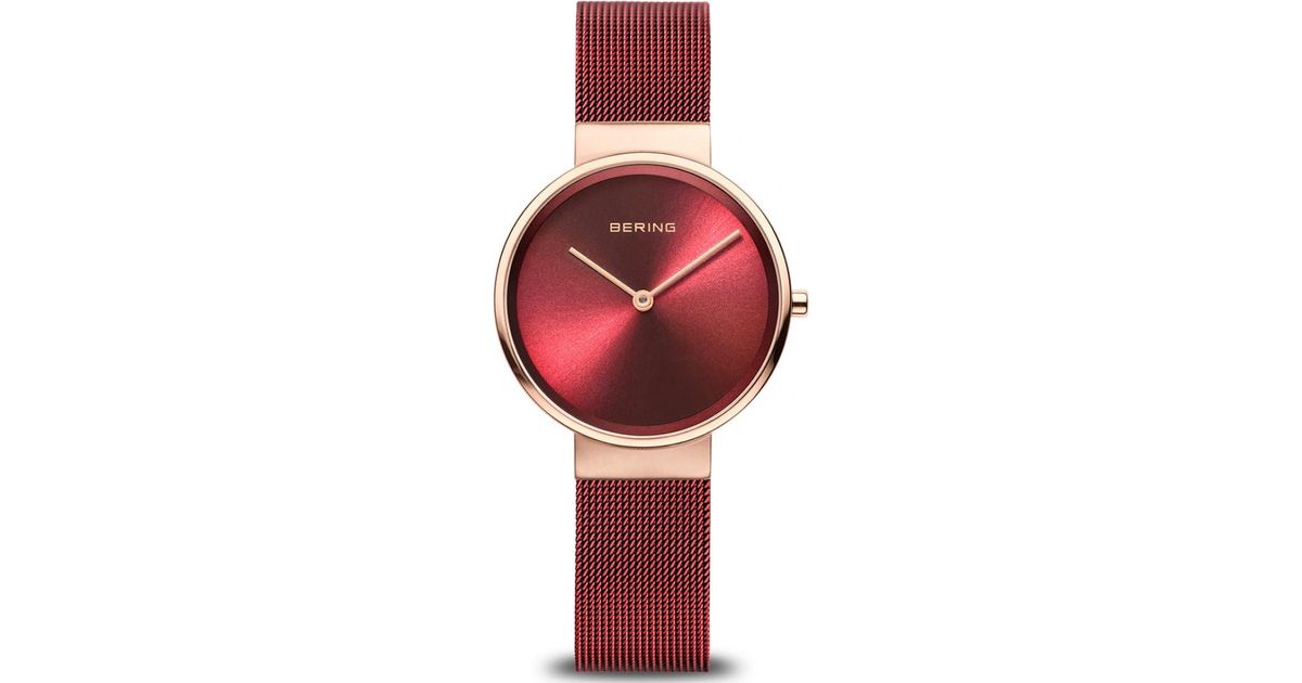 Bering Time 14531-363 Ladies Watch in Red | Lyst UK