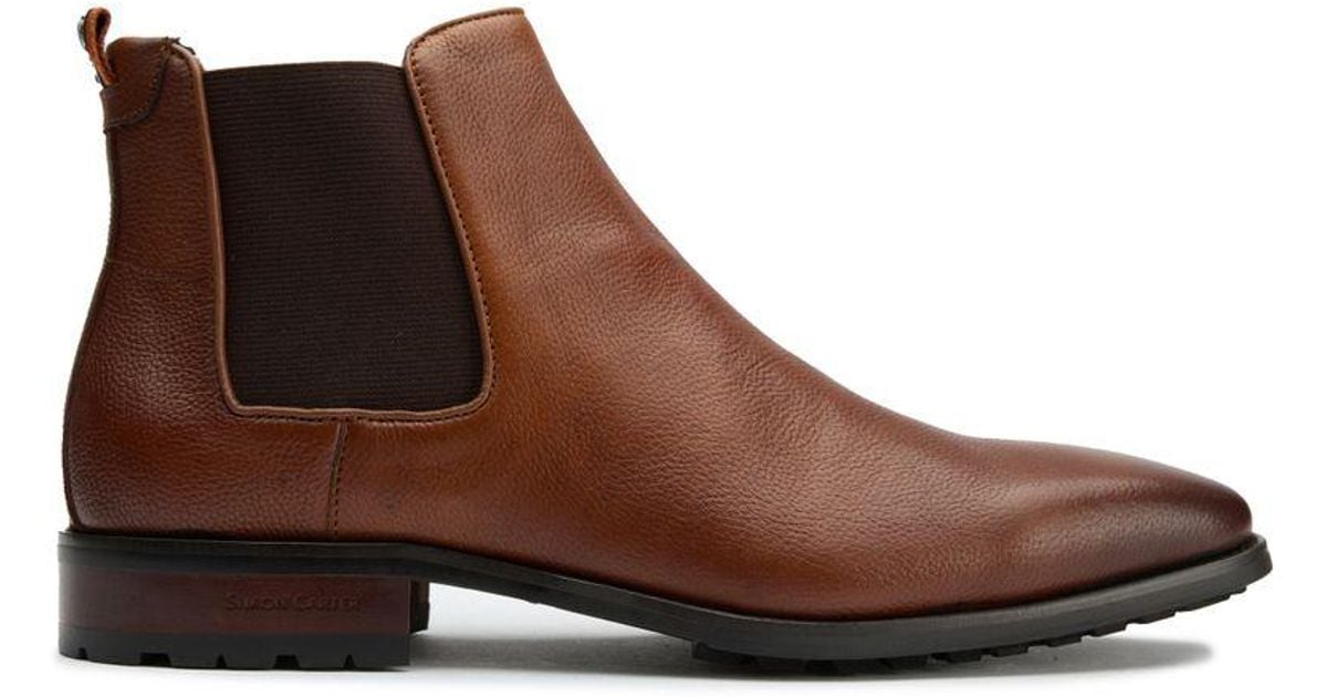 Simon Carter Clover 3 Chelsea Boots in Brown for Men | Lyst UK