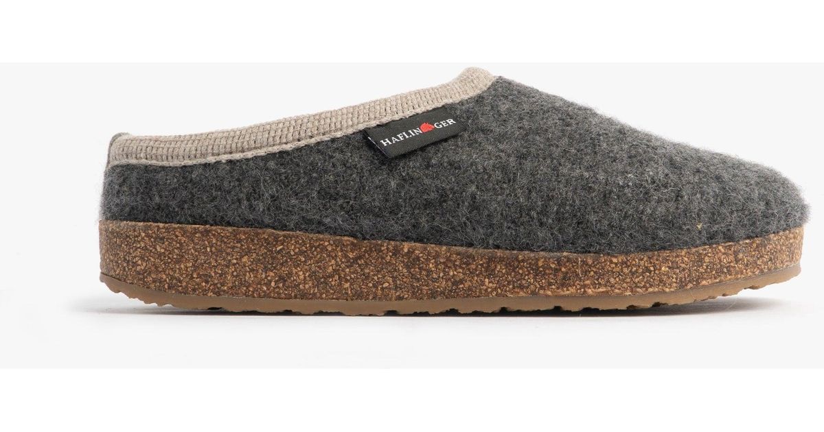Haflinger Panda Felt Clogs Anthracite in Grey | Lyst UK