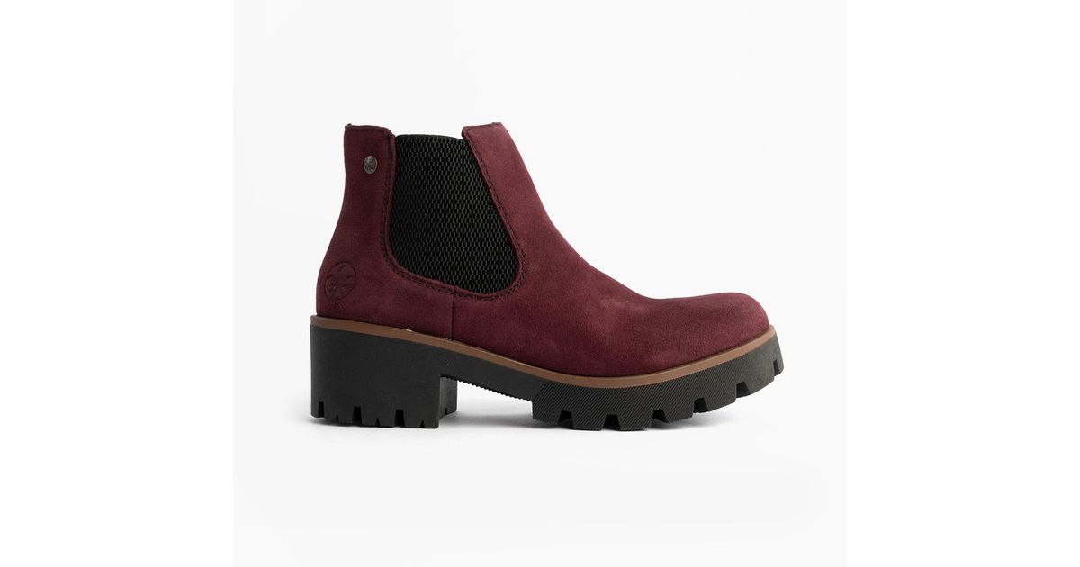 Rieker 79265-30 Boots Leather in Red | Lyst UK