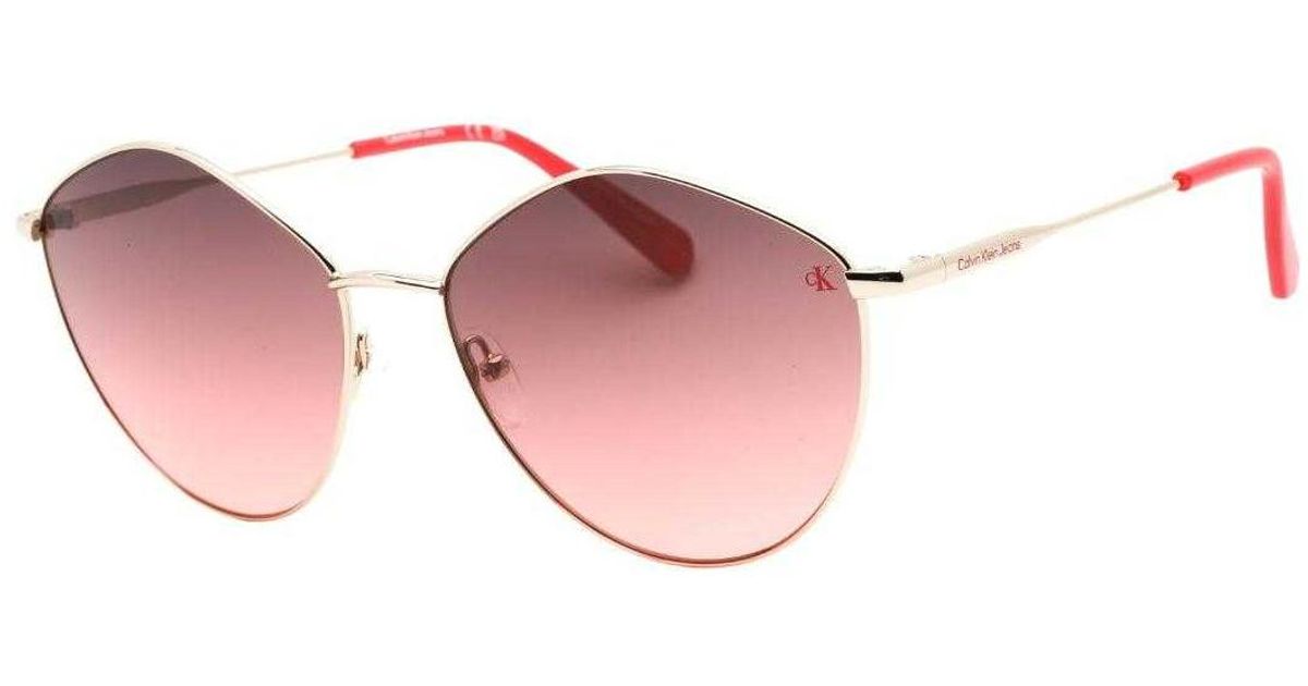 Calvin Klein Ladies Gradient Sunglasses Metal in Pink | Lyst UK