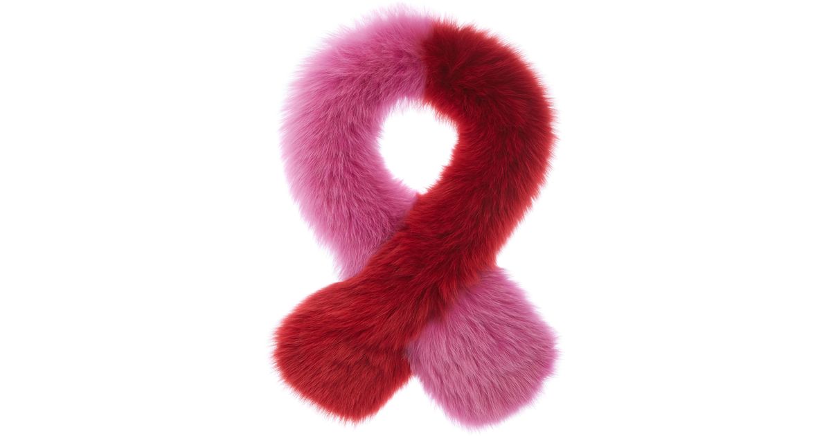 Charlotte Simone "Pollypop" Scarf in Pink | Lyst UK
