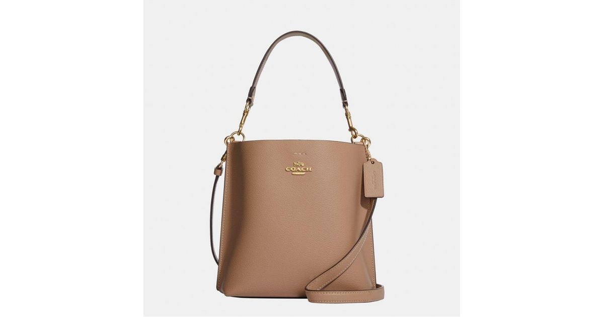 COACH Double Face Leather Mollie Bucket 22 Bag in Brown | Lyst UK
