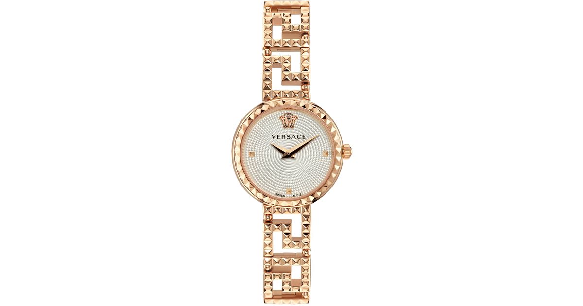 Versace Greca Goddess Rose Watch Ve7A00223 Stainless Steel (Archived ...