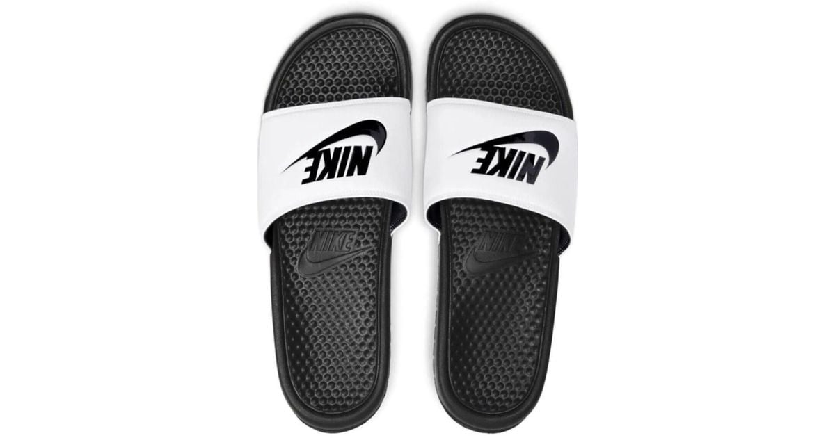 Nike Benassi Slip On Sliders in Black | Lyst UK