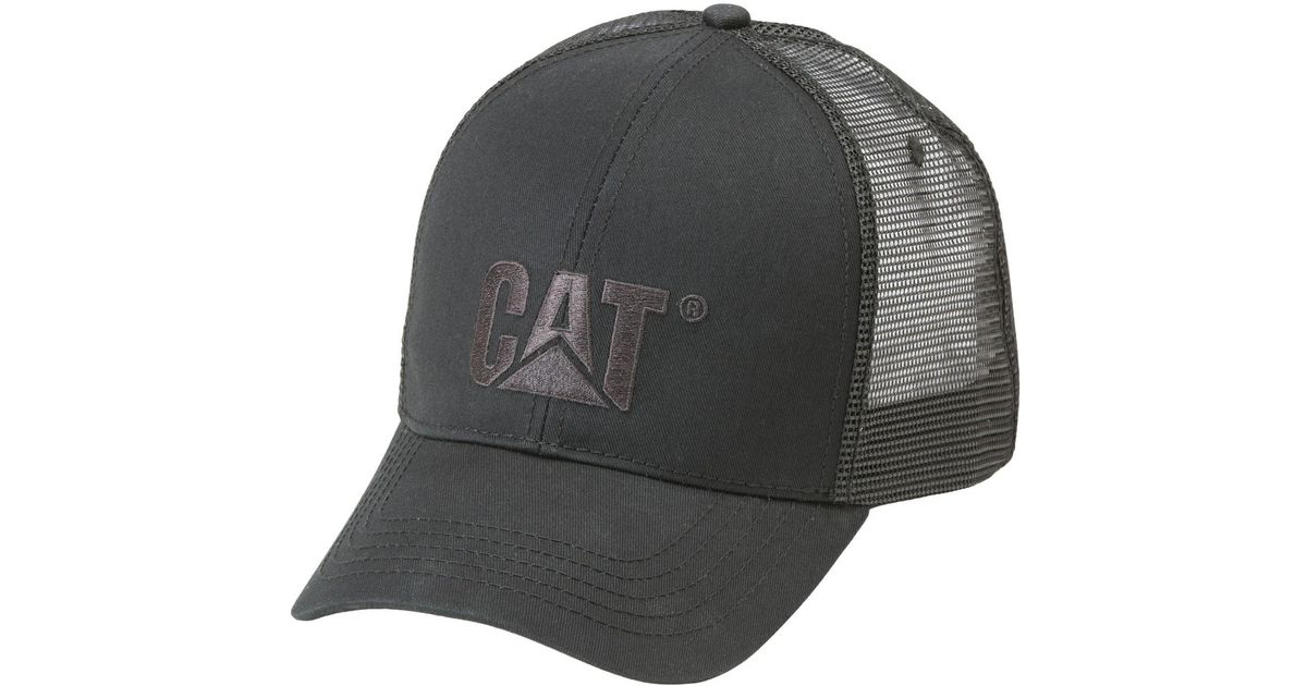 Caterpillar Raised Logo Cotton Adults Baseball Caps in Grey | Lyst UK