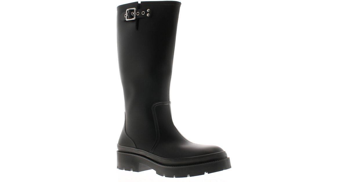 Platino Wellies Spray Pull On in Black | Lyst UK