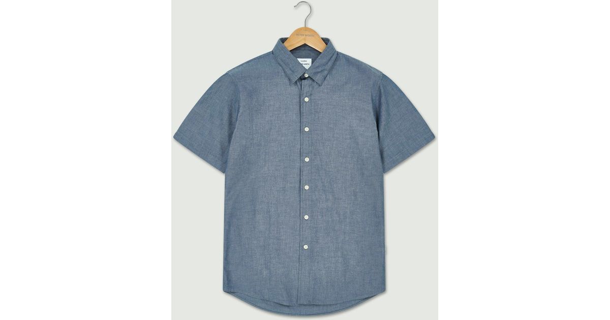 Peter Werth Leo Ss Shirt in Blue for Men | Lyst UK