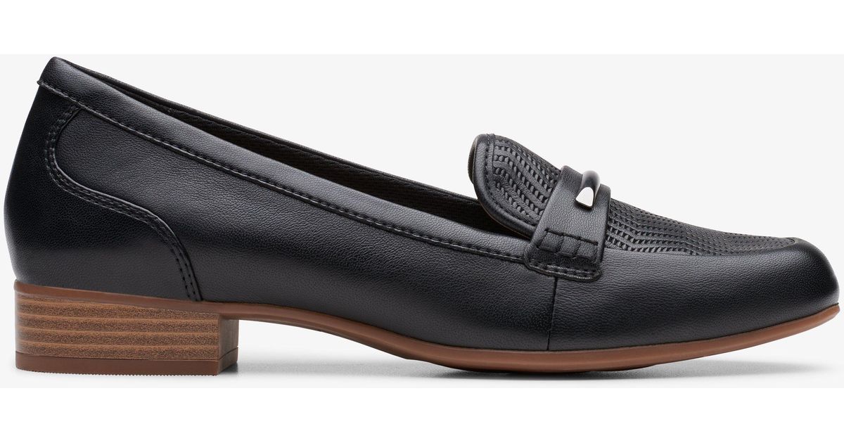 Clarks Juliet Aster Leather Shoes in Blue | Lyst UK