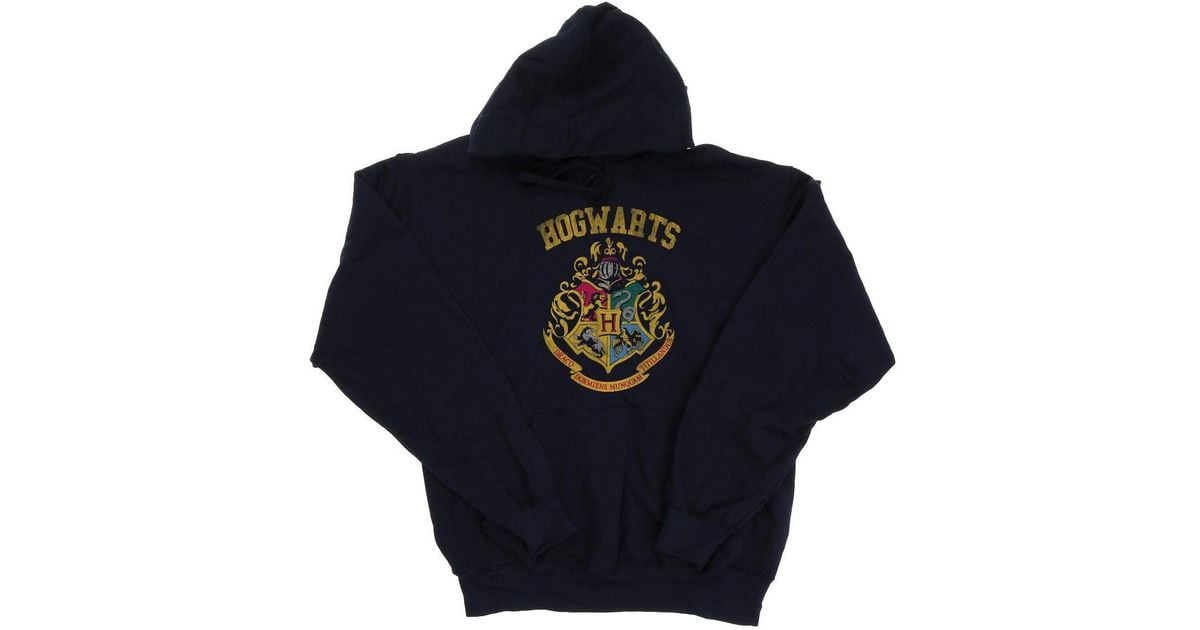 Harry Potter Hogwarts Varsity Hoodie in Blue for Men | Lyst UK