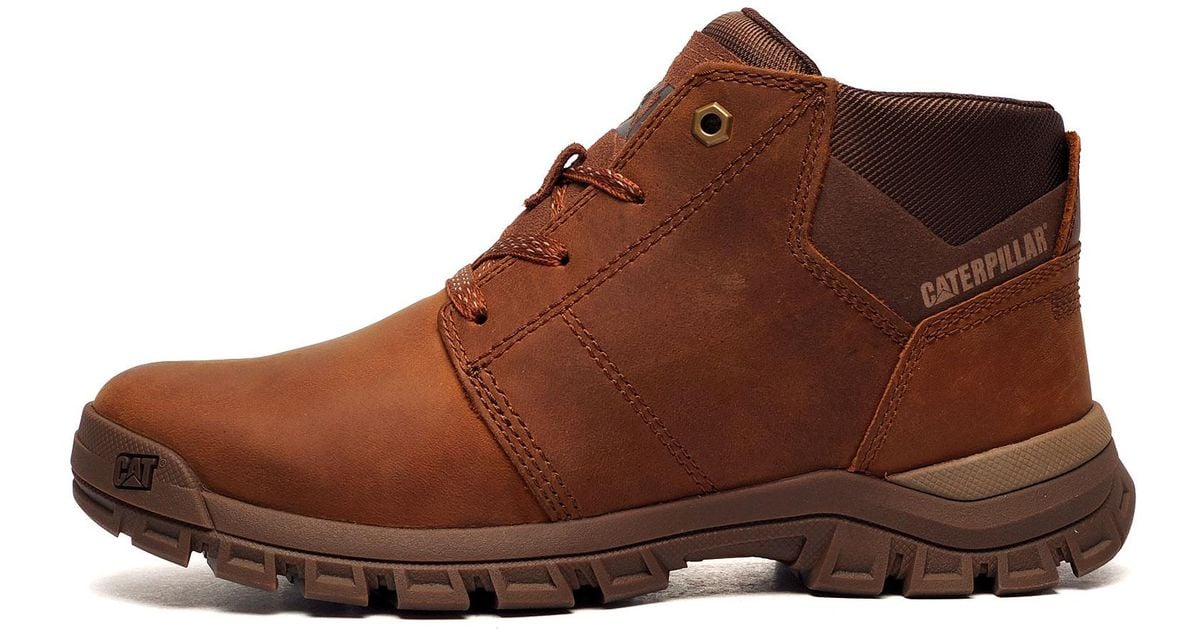 Caterpillar Cat Threshold Leather Boots in Brown for Men | Lyst UK