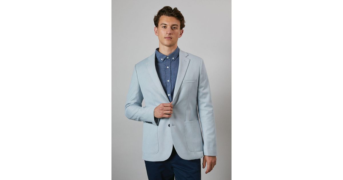 MAINE Slim Fit Patch Pocket Blazer in Grey for Men | Lyst UK