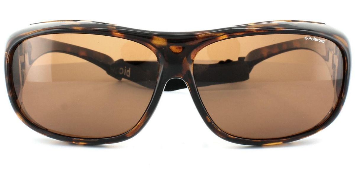 Polaroid Suncovers Fitover Sunglasses 08535 0Bm He Havana Copper ...