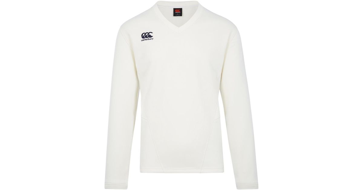 Canterbury Classic Regular Long-Sleeved Cricket Jumper (Cricket Cream ...