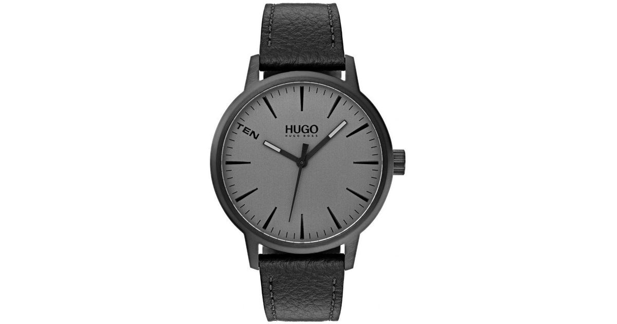 BOSS Stand Watch 1530074 Leather (Archived) in Grey for Men | Lyst UK