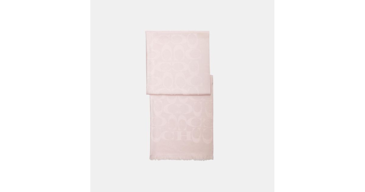 COACH Signature C Wrap in Pink | Lyst UK