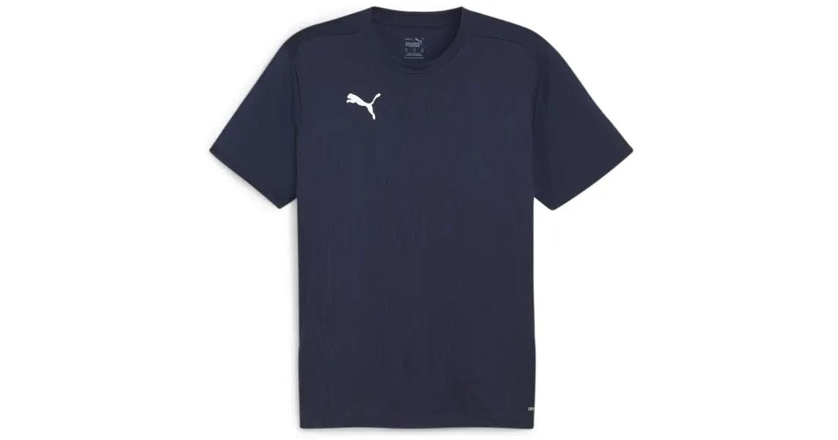 PUMA Teamfinal Training T-Shirt Cotton in Blue for Men | Lyst UK
