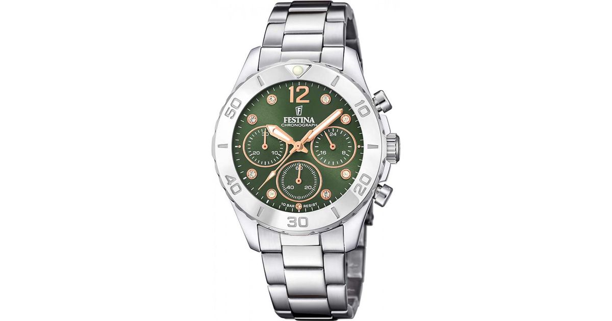 Festina F20603-5 Ladies Boyfriend Watch in Grey | Lyst UK