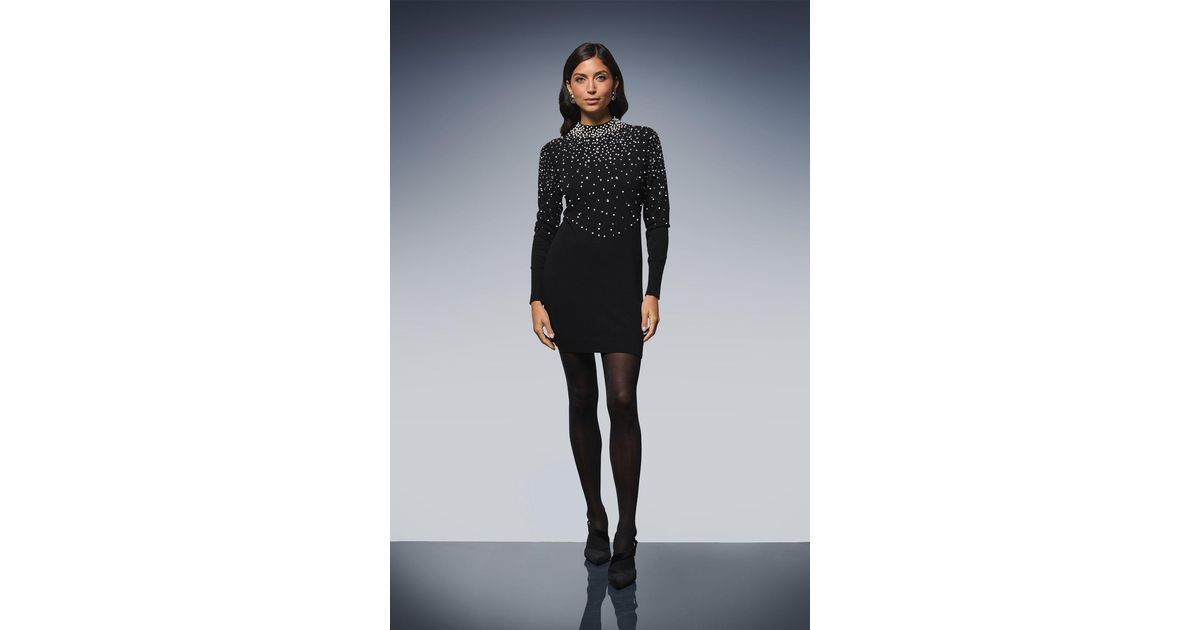 Wallis Pearl Embellished High Neck Tunic in Blue | Lyst UK