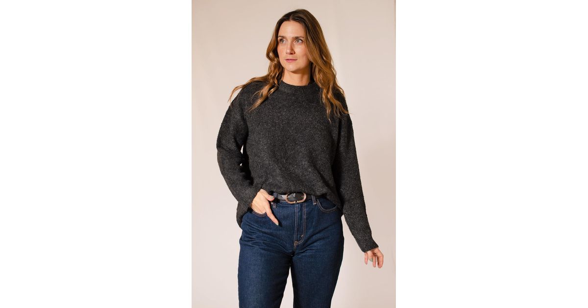 New Look Soft Boucle Knit Oversize Jumper in Blue | Lyst UK