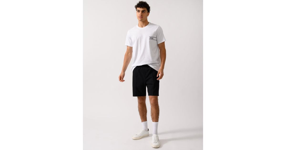 BOSS Headlo Mb Shorts in White for Men | Lyst UK
