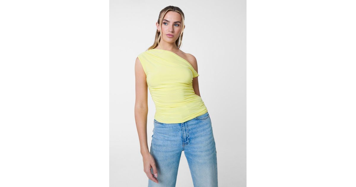 Pink Vanilla Twist Shoulder Top in Blue | Lyst UK
