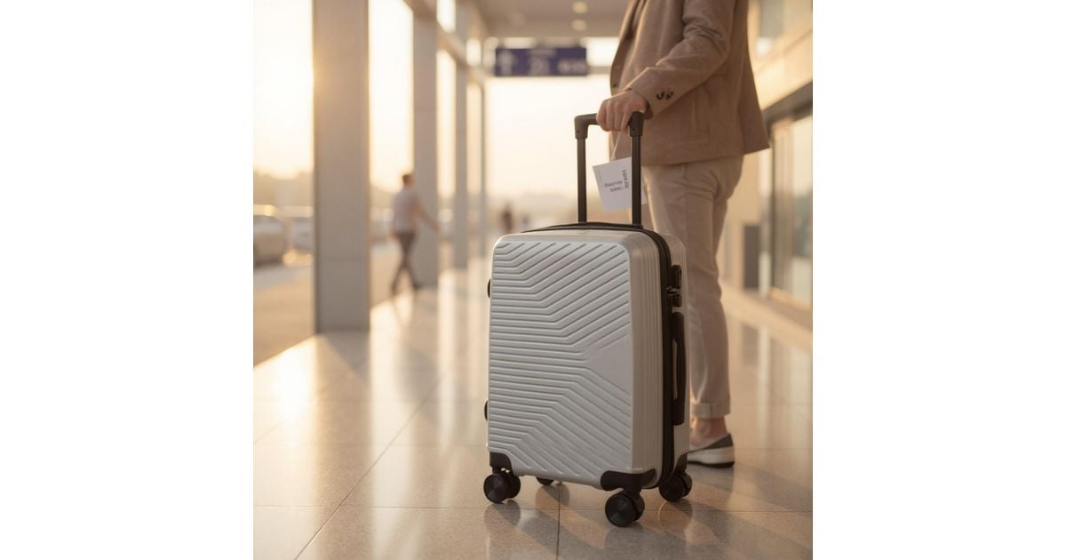 Infinity Leather Hard Shell Cabin 48 X 37 X 20 Cm Luggage Suitcase ...