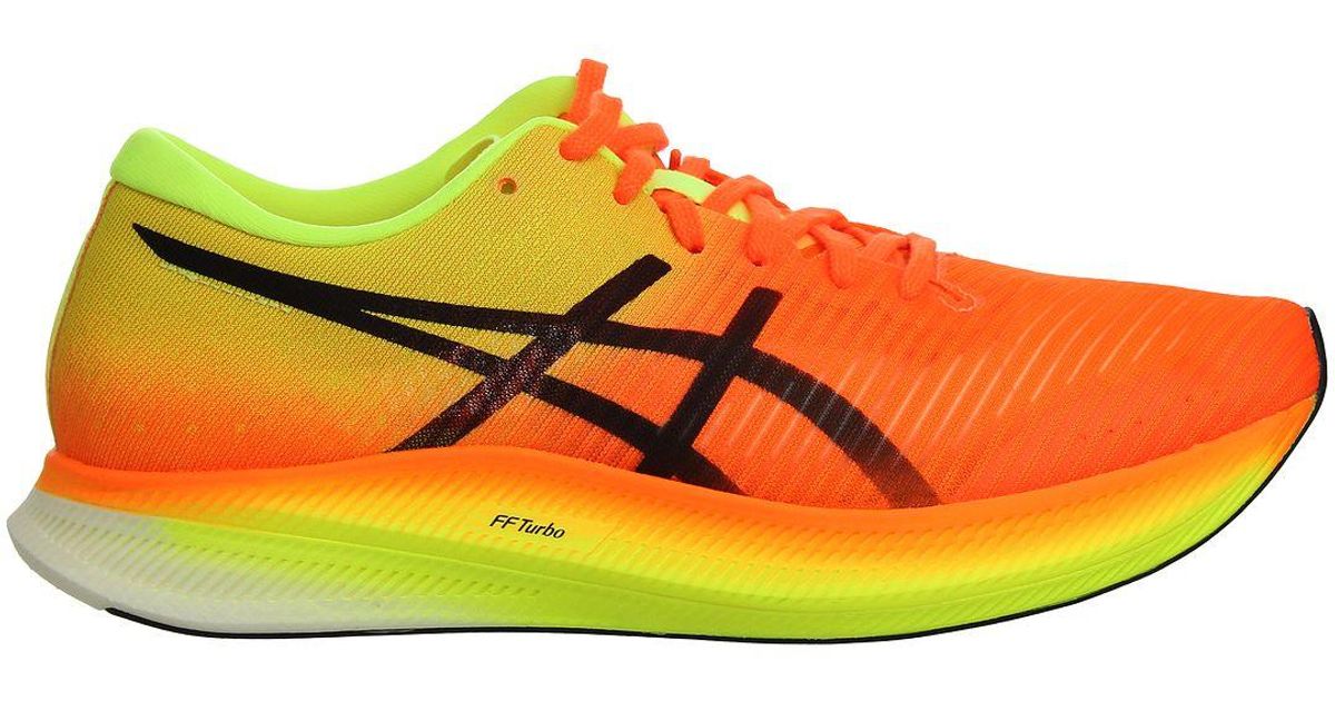 Asics Metaspeed Edge Running Trainers in Yellow for Men | Lyst UK