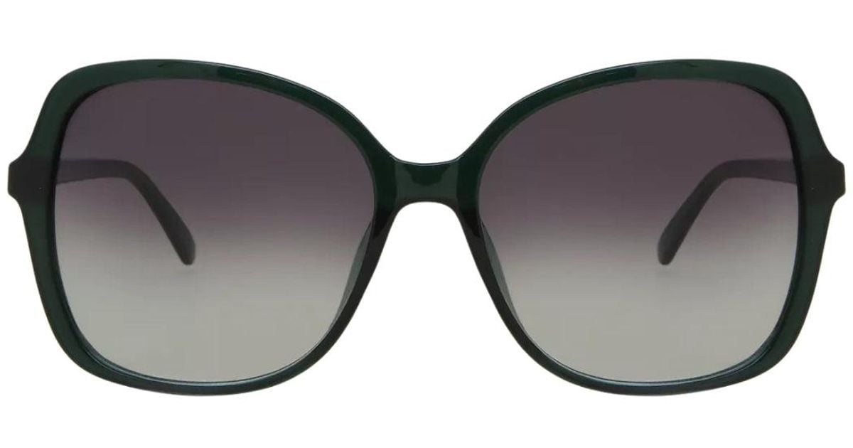 Calvin Klein Milky Emerald Frame Gradient Lens Sunglasses in Grey | Lyst UK